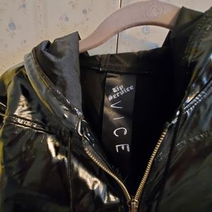 Lip Service | Jackets & Coats | Lip Service Vinyl Hooded Jacket | Poshmark
